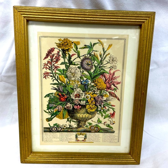 robert furber | Art | Vintage Robert Furber Flowers Of September Floral ...